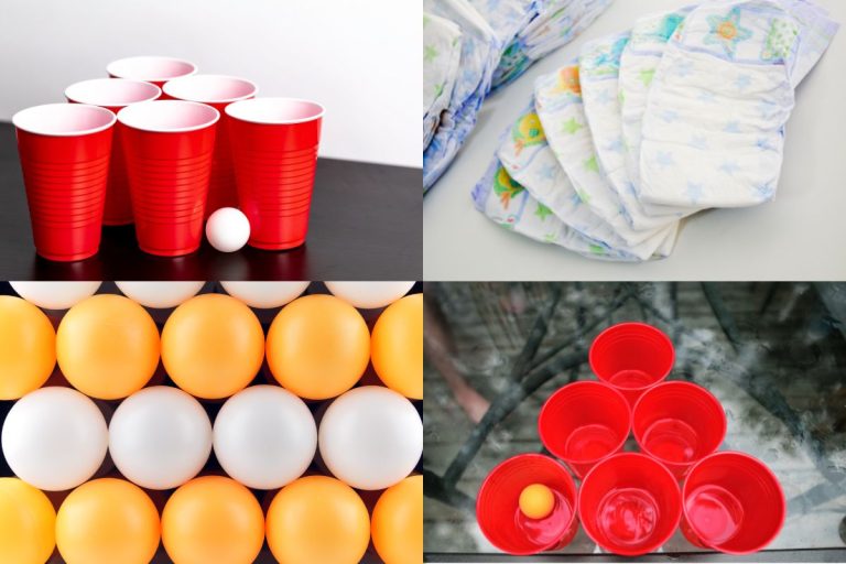 How To Play Diaper Pong - Bespokebabyshower